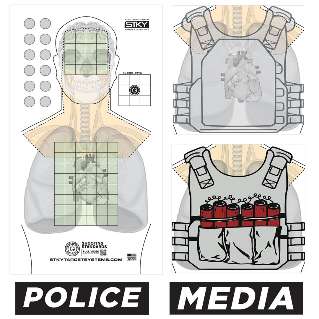 GBRS x STKY Dynamic Target (10 Targets per set) | STKY Target Systems