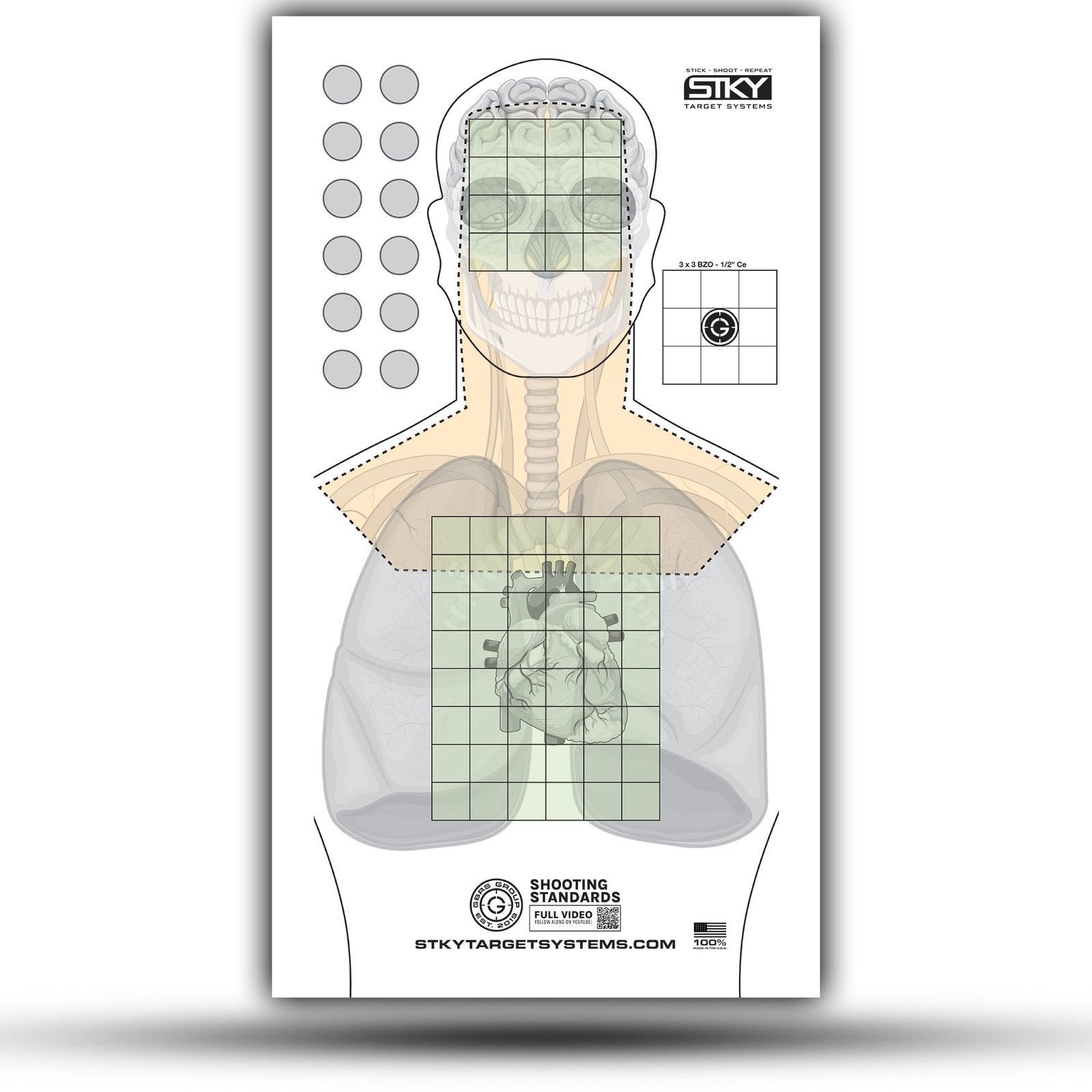 GBRS x STKY Dynamic Target (10 Targets per set) | STKY Target Systems